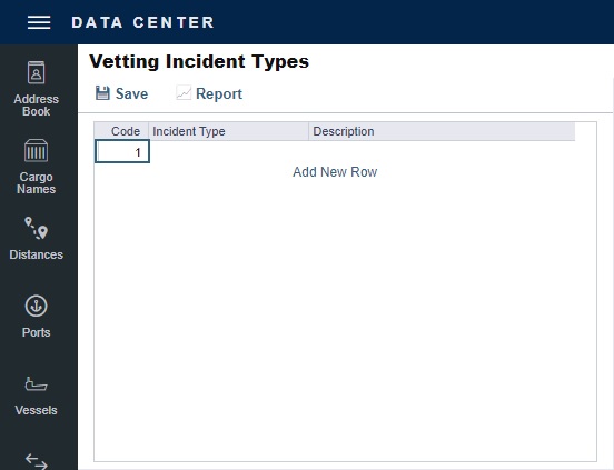 IMOS - Vetting Incident Types